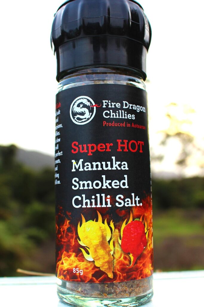 Superhot Manuka Smoked Chilli Salt 100g - Fire Dragon Chillies
